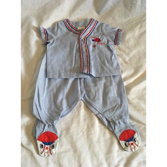 Unbranded | Matching Sets | Vintage Baby Baseball Striped Outfit 3 Mo ...